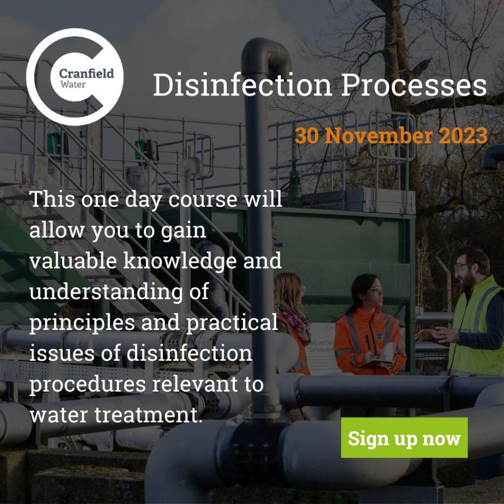 Cranfield University Water short courses are still available for 2023! - Water Industry Journal